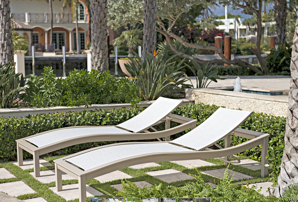 Bazza Countour Armless Chaise – Pacific Patio Furniture
